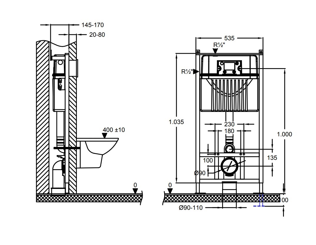 Sense Concealed Cistern 120 mm - Product Details - Japar Plastik