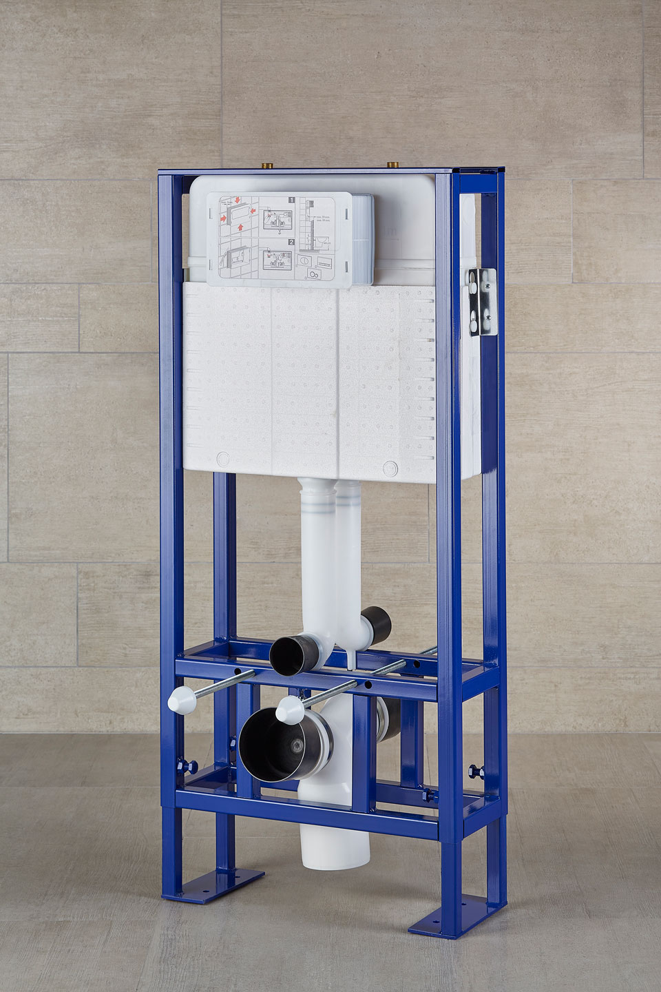 Promicro Dual Flush Concealed Cistern Back to Back 80 mm - Product ...